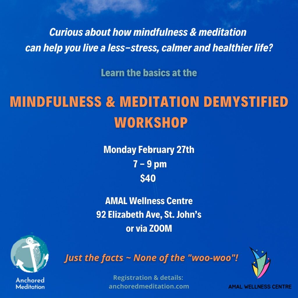 Mindfulness & Meditation Demystified Workshop - In Person or Virtual ...